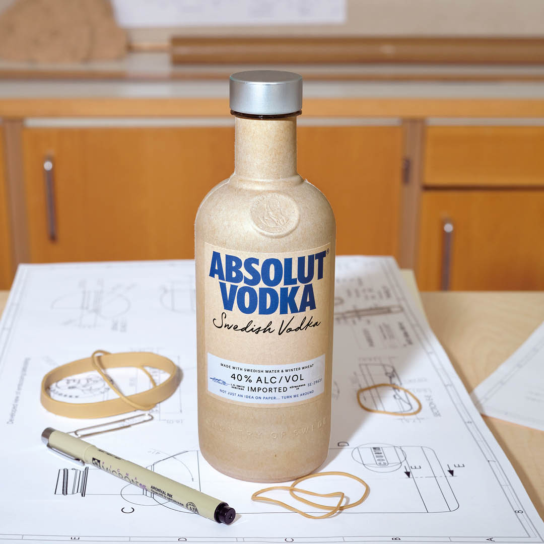 Paper Bottle - Absolut Vodka