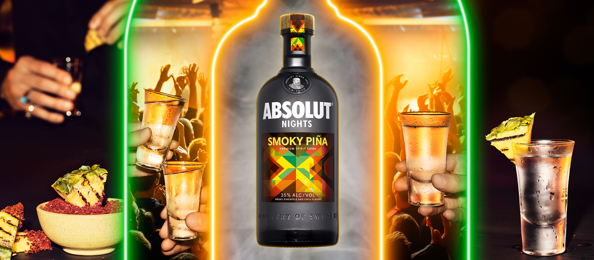 Pineapple and Chili Flavor - Absolut Nights Smoky Piña