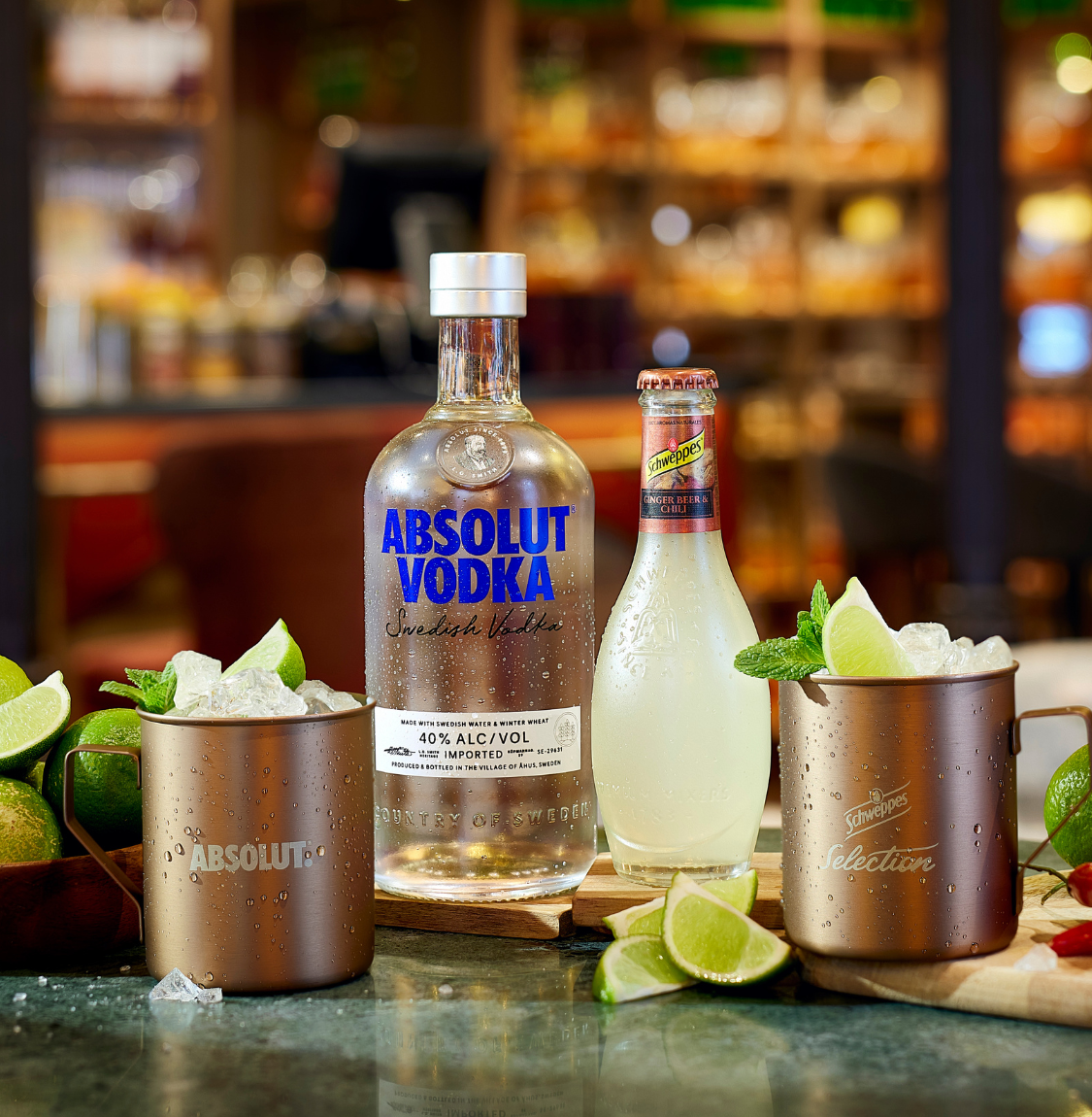 MOSCOW MULE BY ABSOLUT & SCHWEPPES - Absolut Vodka